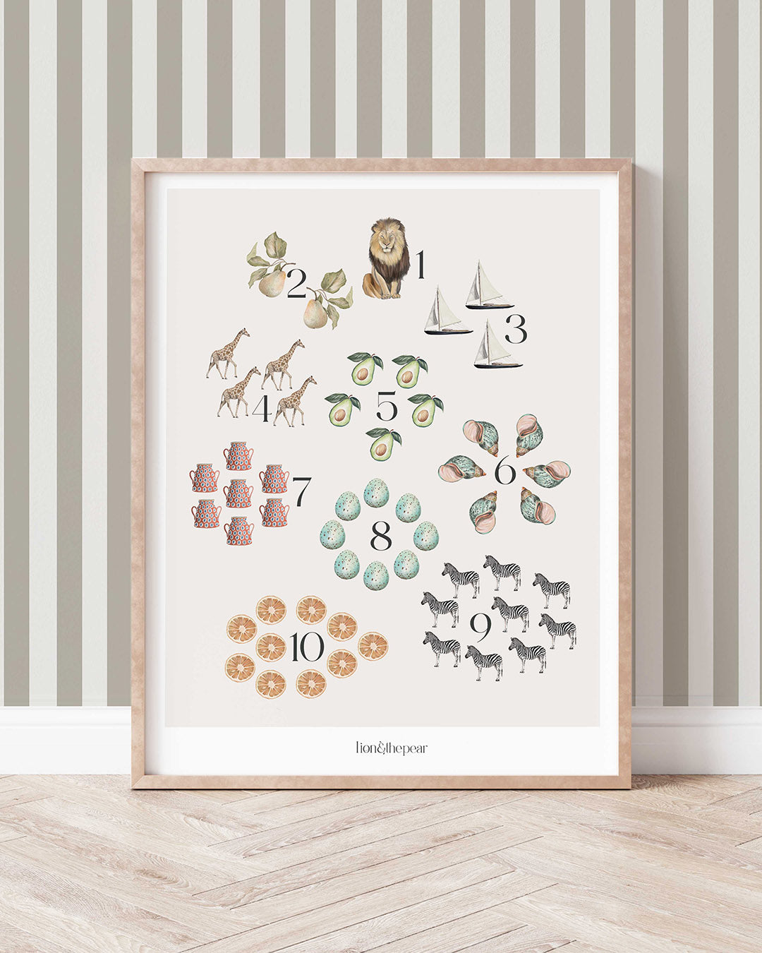 Count With Me Numbers Print– Lion & The Pear